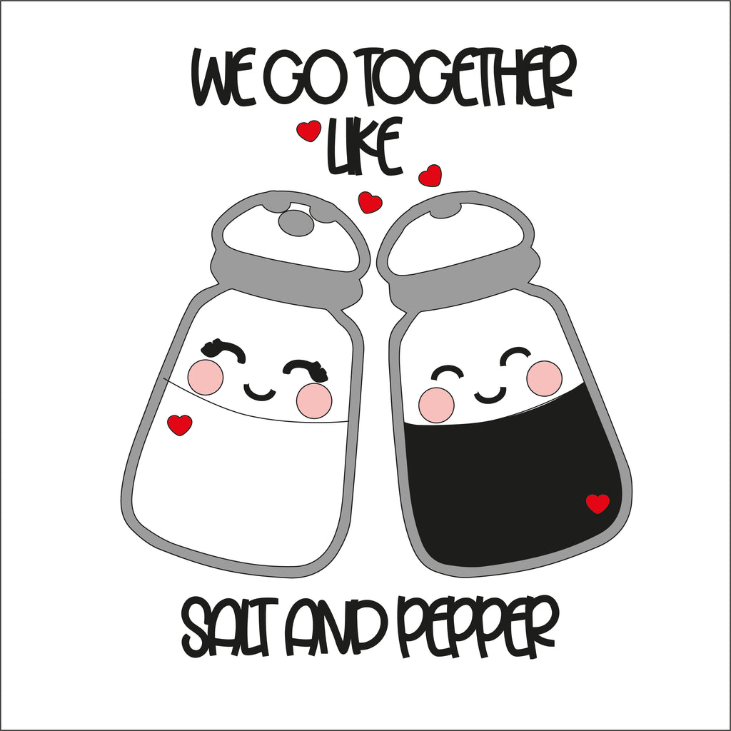 OL1284 - MDF We go together like Salt and Pepper kit – Olifantjie