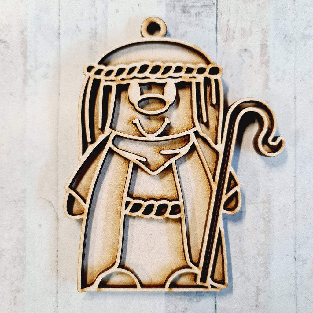 OL3838 - MDF Doodle Naive Style - Christmas Nativity Hanging - with or ...