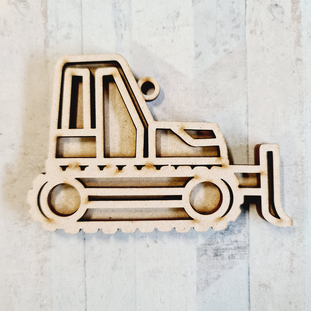 OL4443 - MDF Doodle Transport Hanging - Digger - With or Without Banne ...
