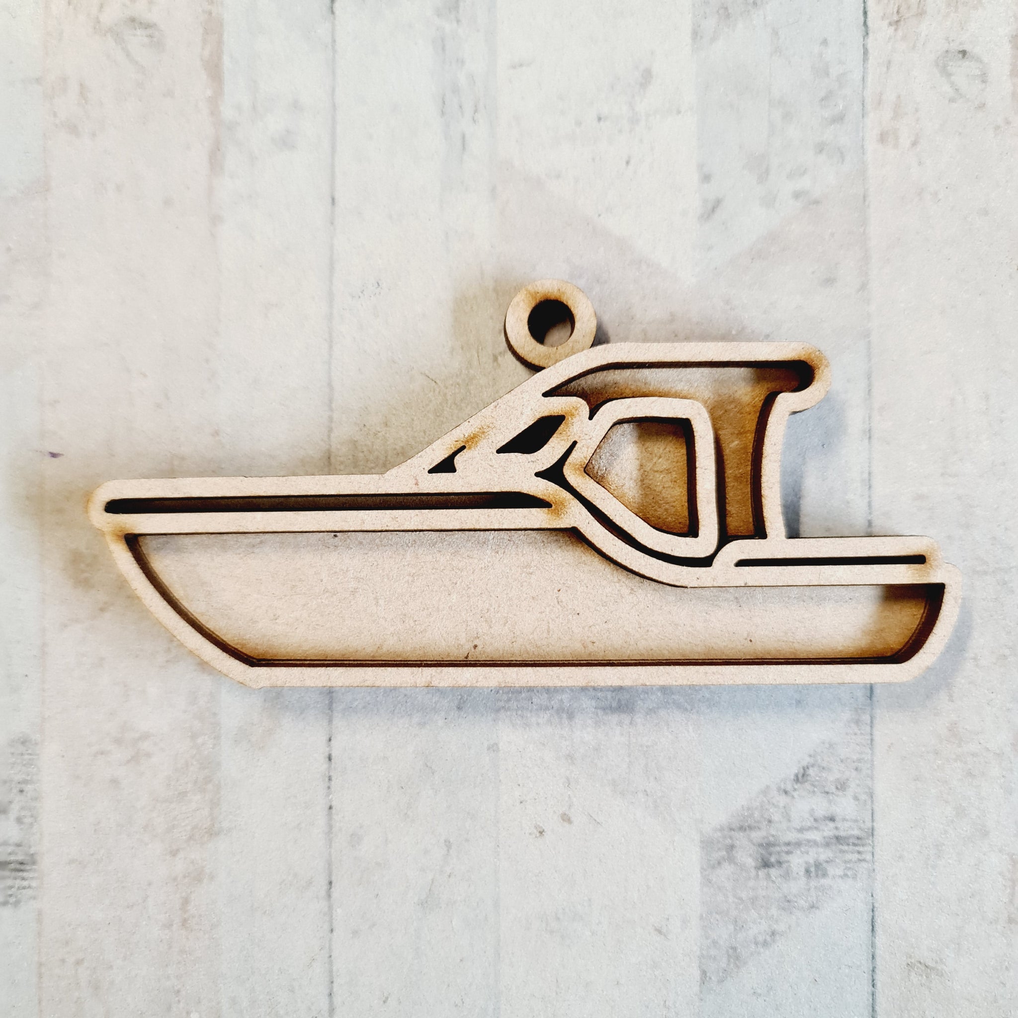 OL4431 - MDF Doodle Transport Hanging - Speed boat - With or Without B ...