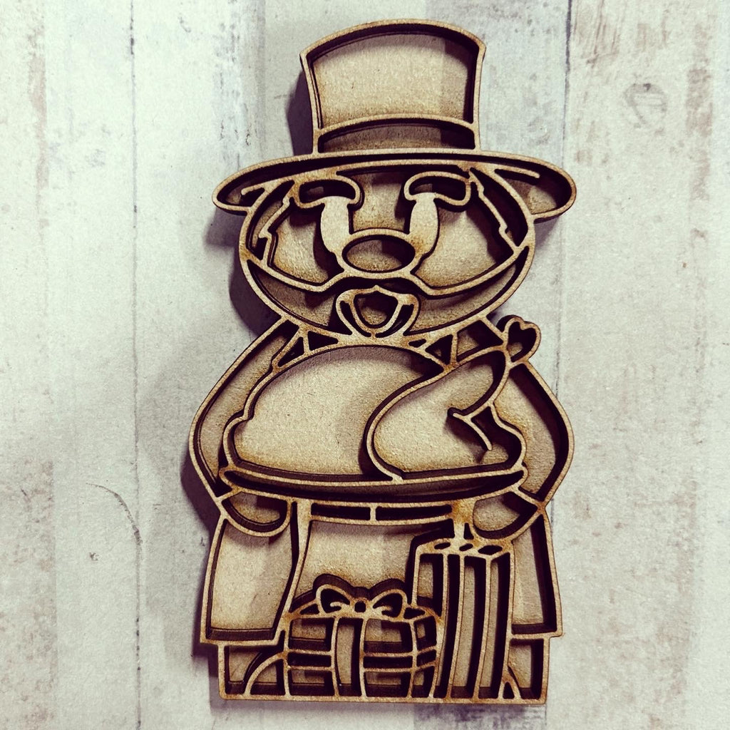 OL3817 - MDF Doodle Naive Style Christmas Carol Hanging - with or with ...