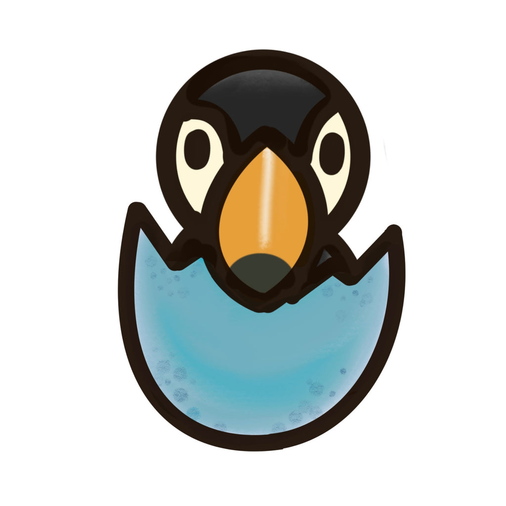 OL4712 - MDF Doodle Cute Easter Egg Hanging - Toucan 1 – Olifantjie