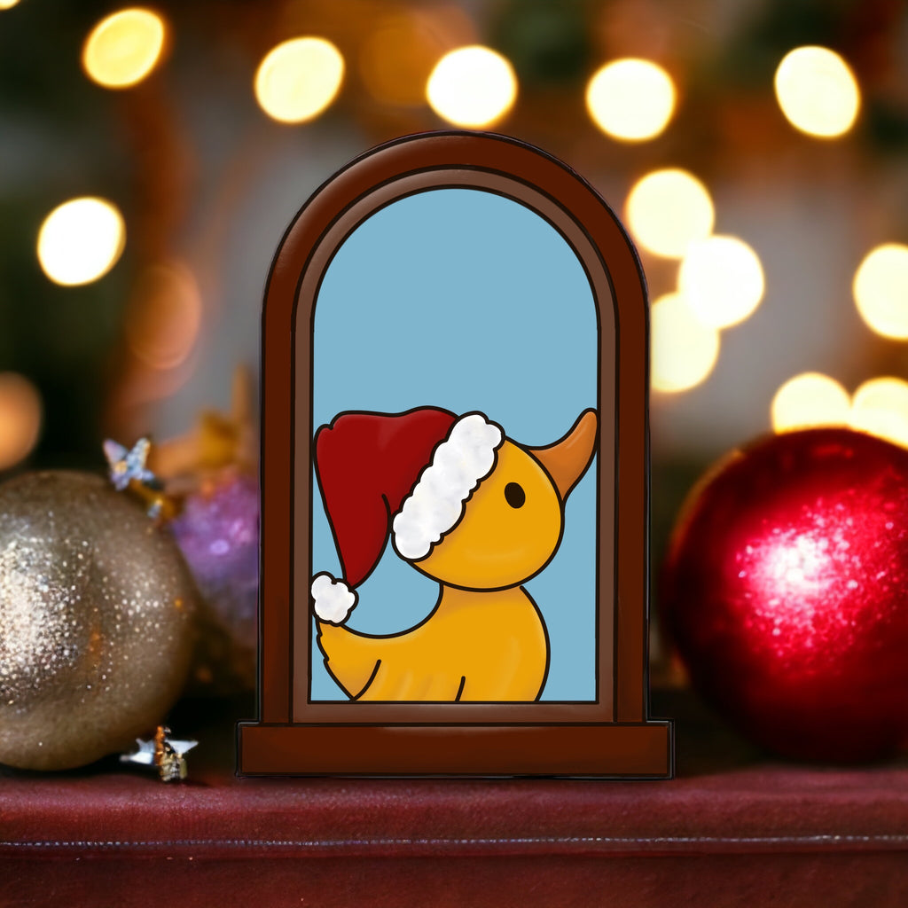 OL4100 - MDF Duck Christmas Window Doodle Kit – Olifantjie