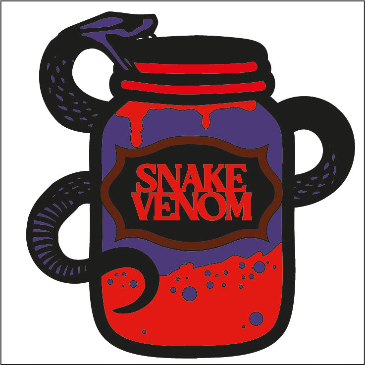 OL2140 - MDF Halloween Jar - Snake Venom – Olifantjie