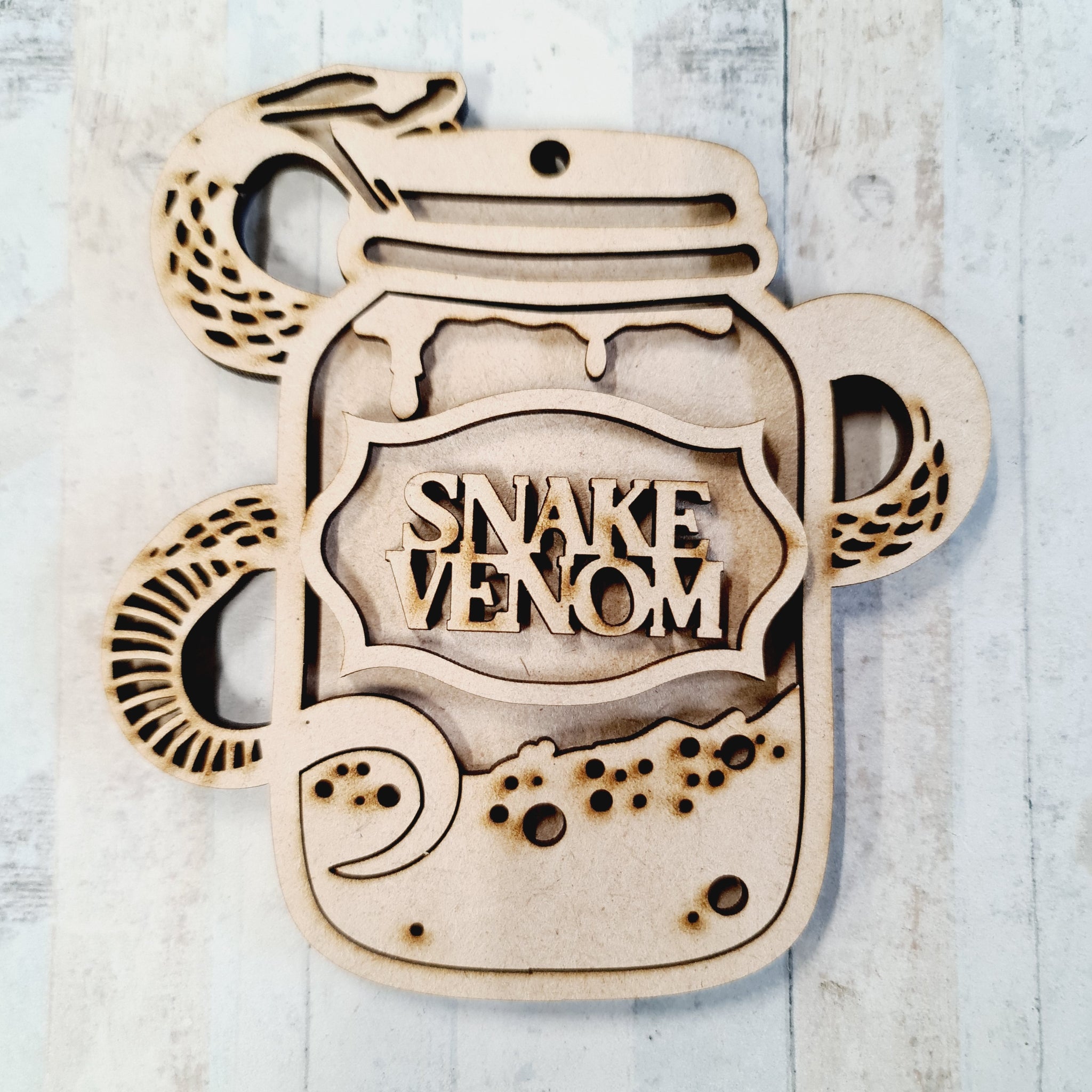 OL2140 - MDF Halloween Jar - Snake Venom – Olifantjie