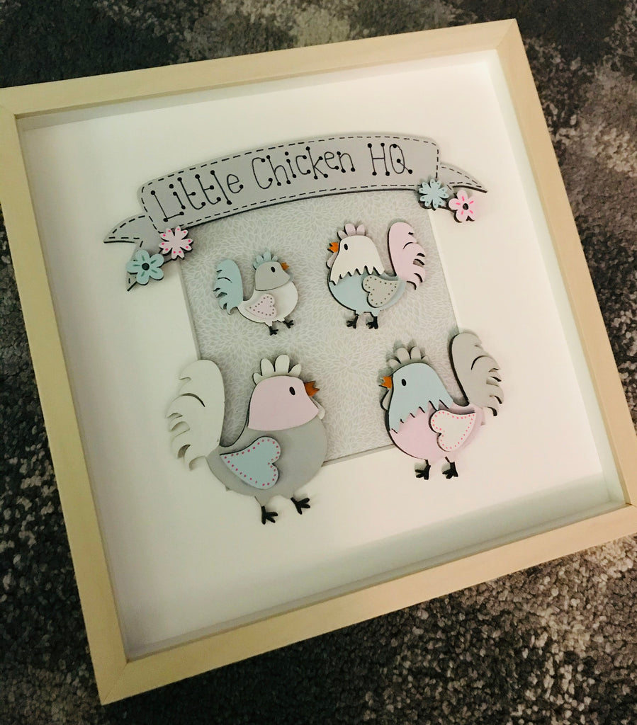 FA010 - MDF Rooster / Chicken Family Set – Olifantjie