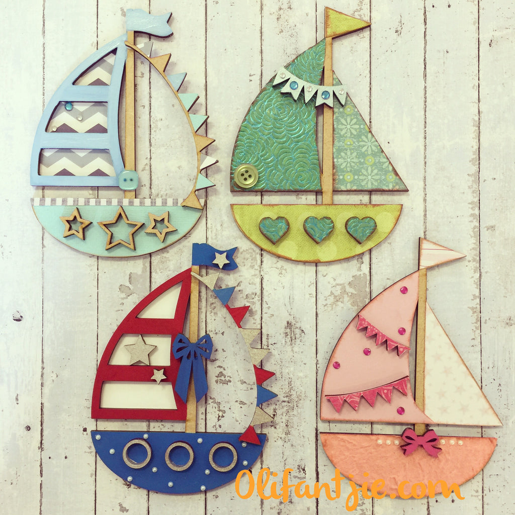 OL168 - MDF Sail Boats - Set of 2 Kits – Olifantjie