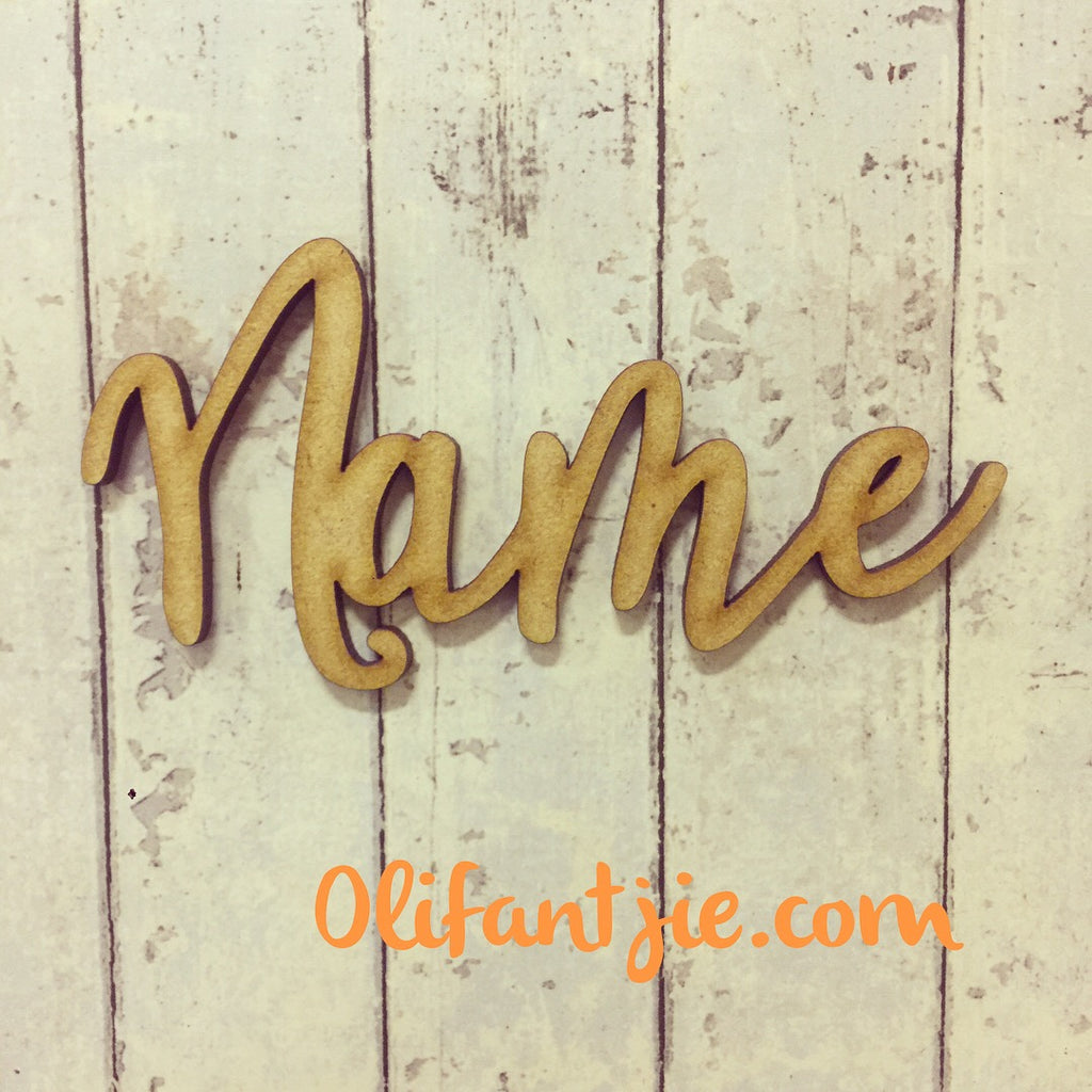 FN004 - MDF Hand Brush Font Name – Olifantjie
