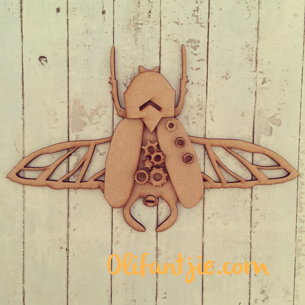 OL198 - MDF Steampunk Beetle – Olifantjie