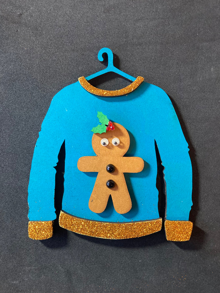 SJ070 - MDF Gingerbread Christmas Jumper – Olifantjie