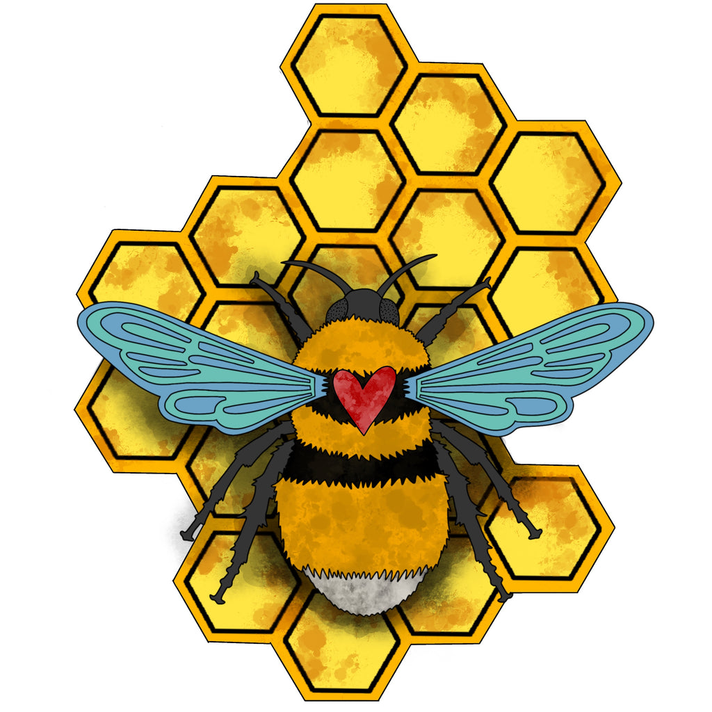 SJ025 - MDF Bumble Bee - Optional Honey Comb – Olifantjie