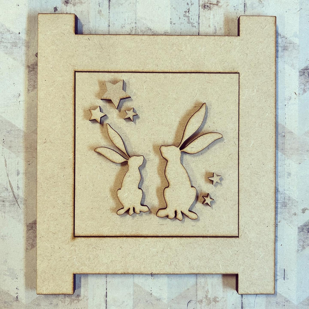 OL3079 - MDF Ladder Insert Tile - Hare Stars – Olifantjie