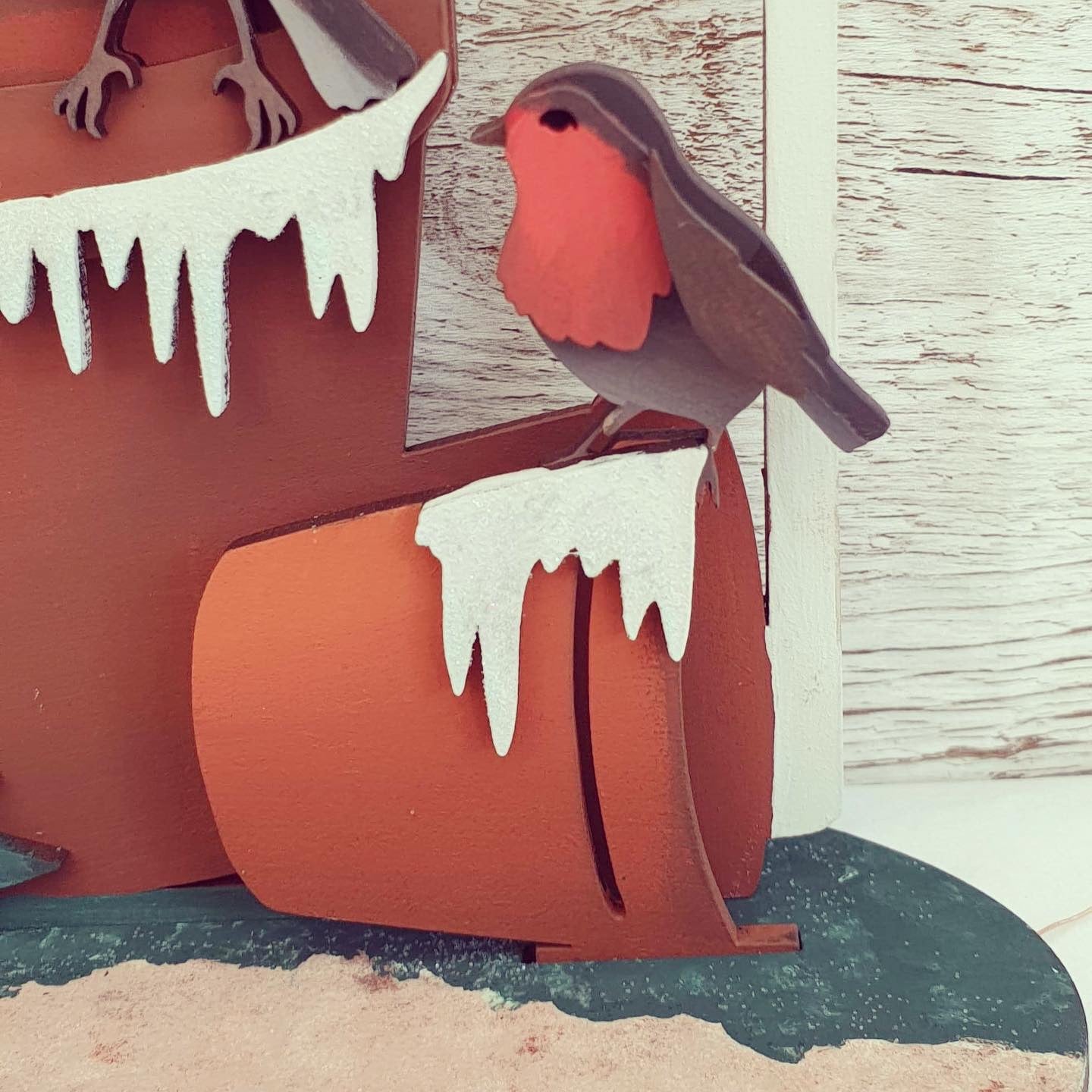 SJ278 - MDF Freestanding Robin Scene (unpainted) – Olifantjie