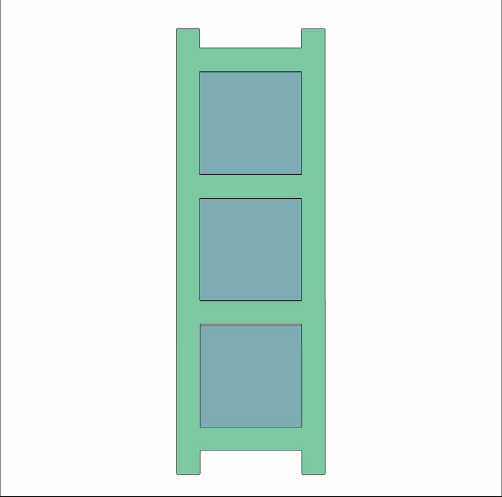 OL3054 - MDF Ladder Frame - Triple Photo - Mix and Match Inserts ...