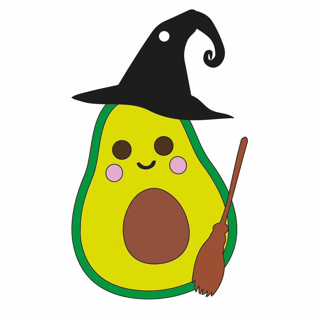 OL1345 - Avocado Dress up - Optional Hole - Witch / Wizard - Round Eye ...