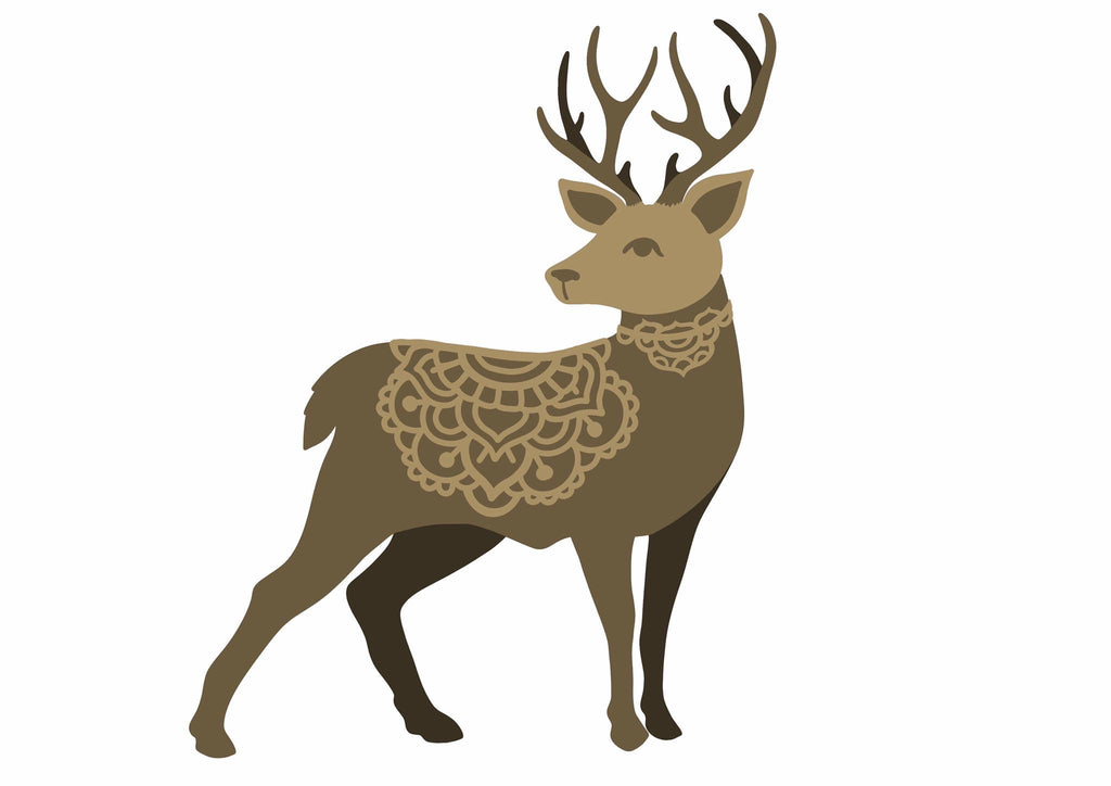 SJ308 - MDF Mandala Stag Craft Kit – Olifantjie